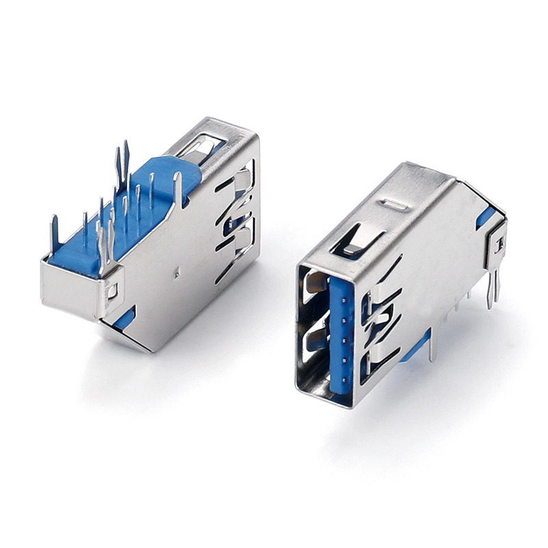 USB 3.0 type AF side crimping stainless steel 2.18 connector - Shenzhen ...