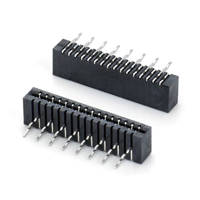 1.0mm pitch dual contact type DIP 90 degree opposite position FFC/FPC ...